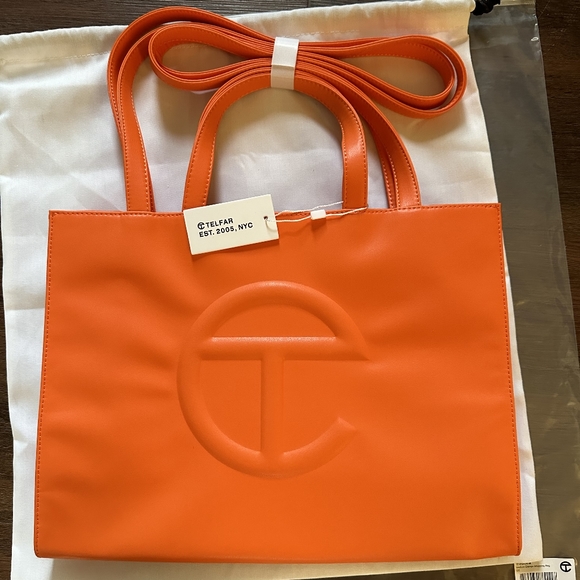 Telfar | Bags | Telfar Orange Medium Shopping Bag | Poshmark